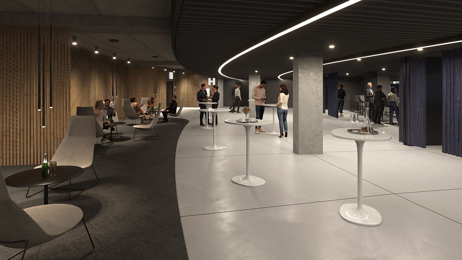 Vnitřní prostory multifunkční haly - ARENA BRNO